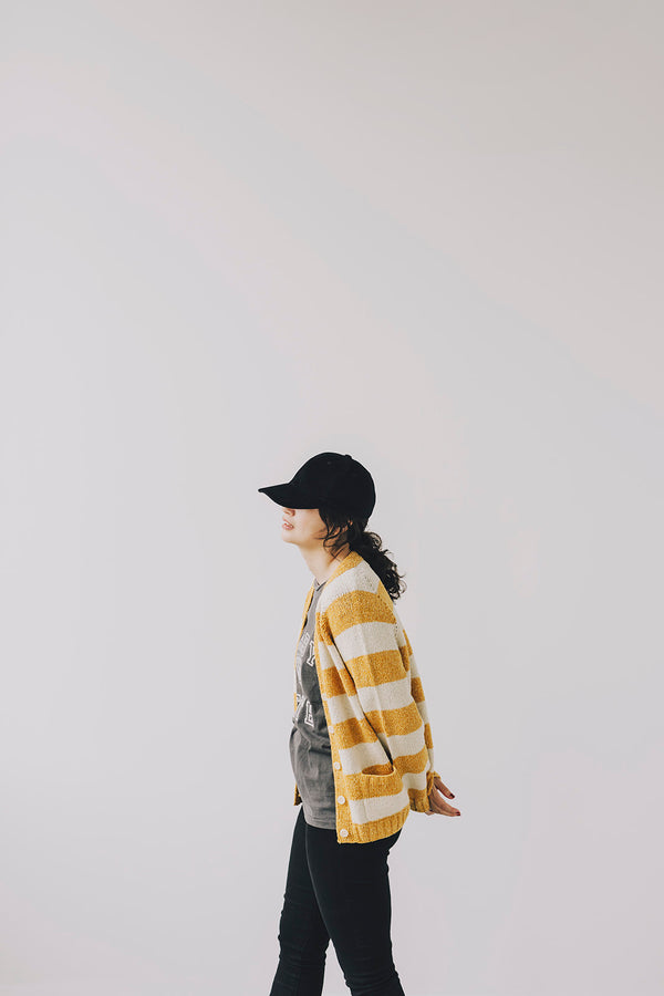 Everybody Cardigan Striped Yarn Set -Gilliatt- (Seasonless) - amirisu ...